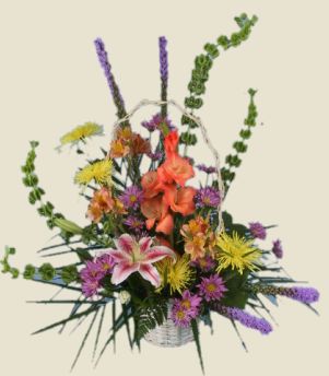 IN LOVING MEMORY Funeral Basket | | Flower Shop Network