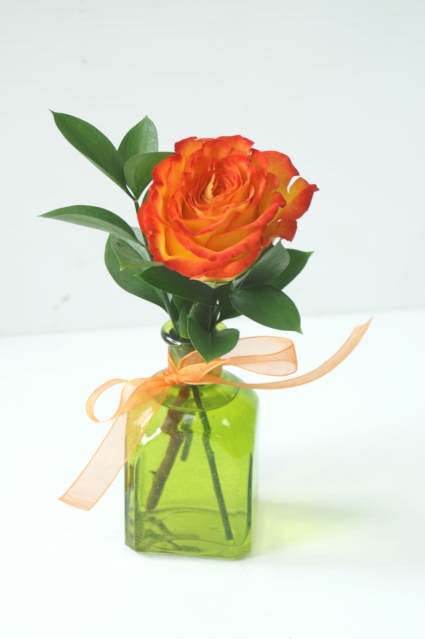 Circus Rose Mini Bud Vase in Edmonton, AB - Little Daisy Blooms & Balloons
