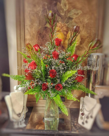 Classic Dozen Reds Romance in Madison, AL - RABBIT'S NEST FLORIST AND GIFTS