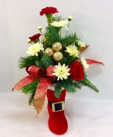 Home & Living Santa's Boot Floral Centerpieces & Table Décor etna.com.pe