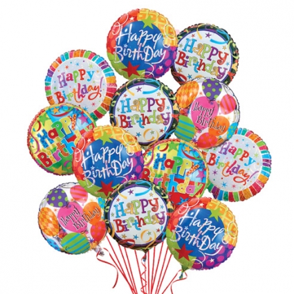Birthday Balloon Bouquet- Bronx NY 1 Dozen Balloons in Bronx, NY ...