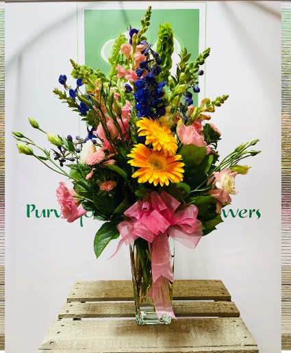 Spring In Summer Spring vase arrangement in San Dimas, CA - O'MALLEY'S ...