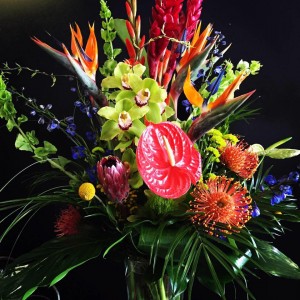 Tropical Sunset mixed bouquet in Fresno, CA - FLOWERS AND MORE